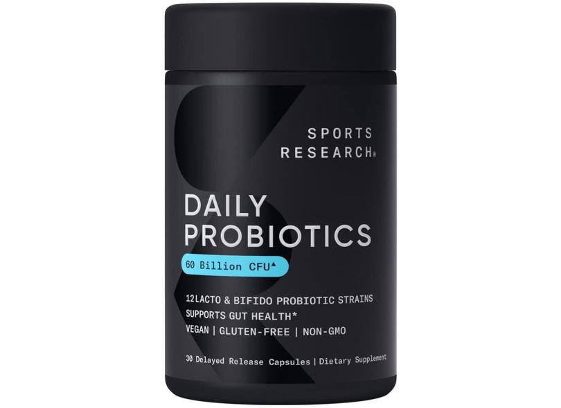 Probiotics Sports Research Daily 60 bilhões de cfu 30 cápsulas veganas ...