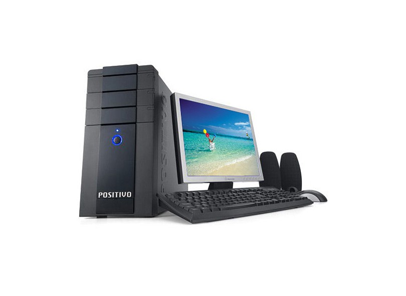 PC Positivo Intel Dual Core E2140 512MB HD 80GB Windows Vista Starter ...