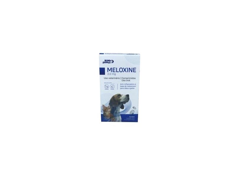 Meloxine 2,0 mg Anti-inflamatório cães e gatos 5 comprimidos com o ...