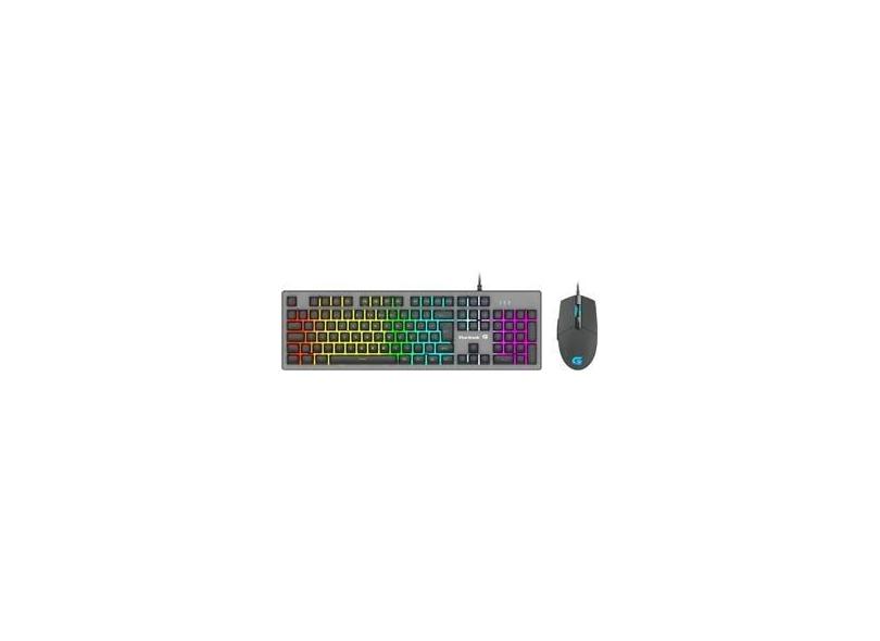 Combo Teclado Mouse Gamer Fortrek Ranger RGB Rainbow 6400DPI Botão FN ...