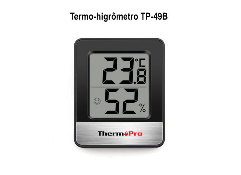 Termo-higrômetro digital Thermopro TP-49B (Black) com o Melhor Preço é ...