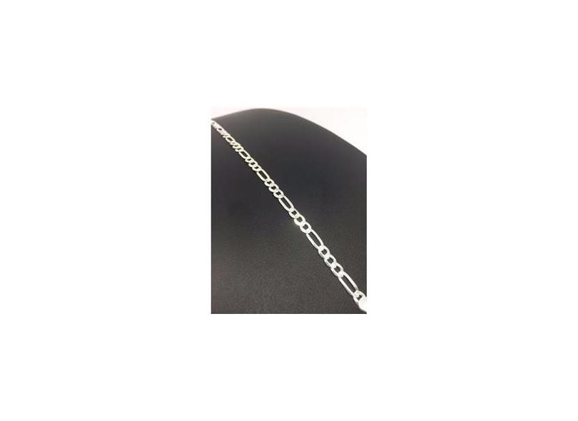 Pulseira Italiana Masculina 5.5mm Maciça 3 Em 1 Em Prata 925 com o ...
