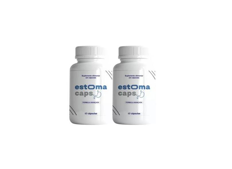 Estoma Caps - 120 Caps (2 Potes) - 100% Original - Visual Suplementos ...