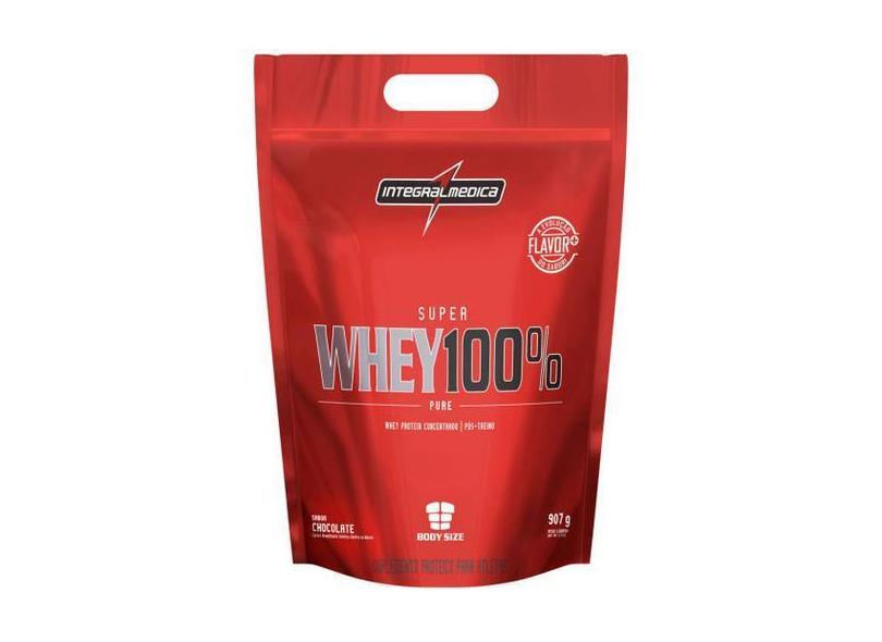 Super Whey 100 Pure Refil 907g Chocolate Integralmédica Integralm