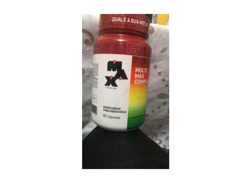 Multimax Complex 90 Cápsulas Multivitaminico Max Titanium Original em ...