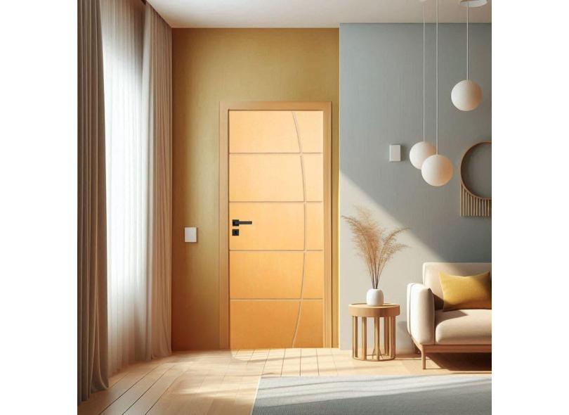 Porta de Madeira Bondoor 210x92cm Friso 23 Jb Portas Tauari em Promoção ...