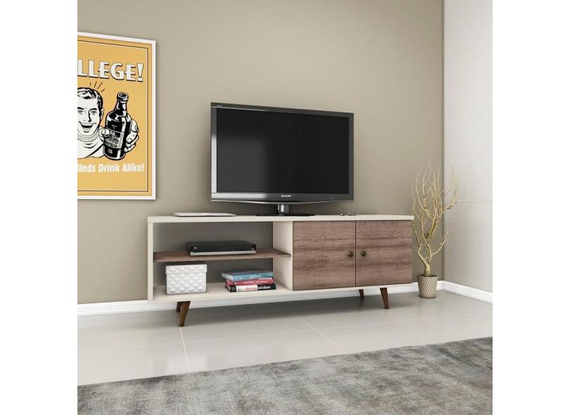 Rack Retro Para Tv Até 48 Polegadas Off White/Rústico em Promoção é no ...