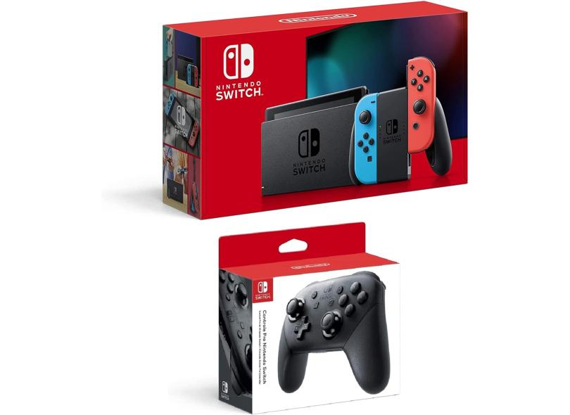 Console Nintendo Switch 32GB + Controle Pro em Promoção é no Buscapé Console Nintendo Switch 32GB + Controle Pro em Promoção é no Buscapé