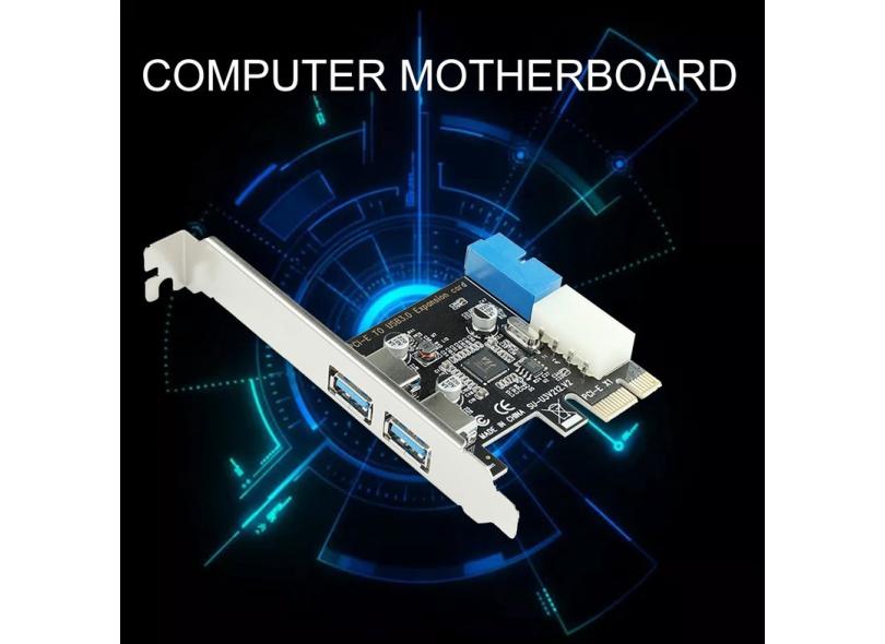 Pci-e Para USB 3.0 Expansão Cartão F2T2 20pin computador desktop ...