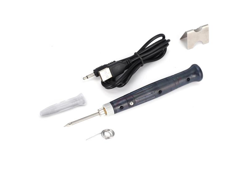5V 8W USB Mini Powered Electric Soldering Iron Solder Touch Switch ...