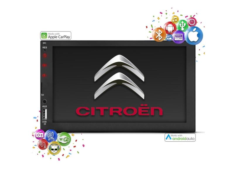 Central Multimidia 2 Din Mp5 Carplay Android Auto Wifi Citroen com o ...