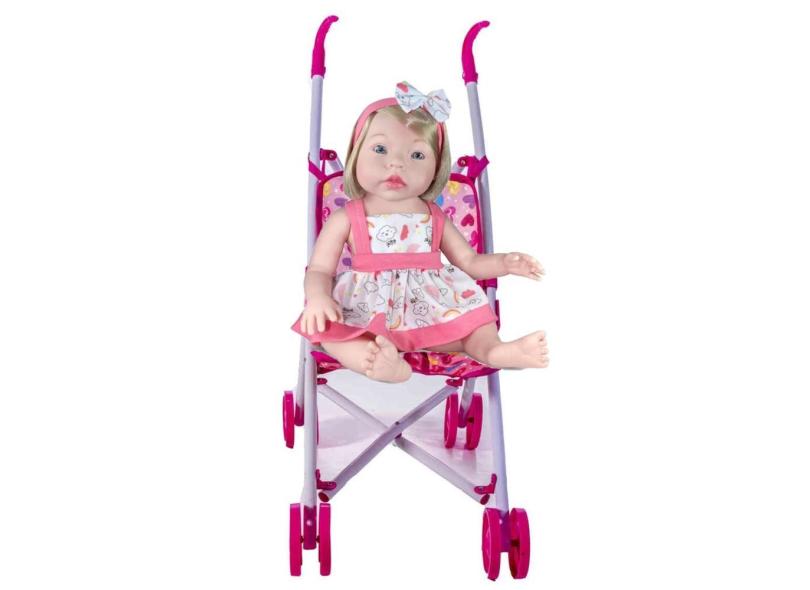 Tipo Boneca Bebê Reborn 100% Silicone + Carrinho de Boneca com o Melhor ...