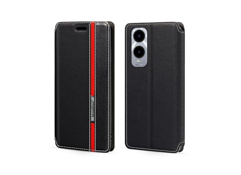 Capa para Cricket SL219C, capa flip de couro com fecho magnético ...