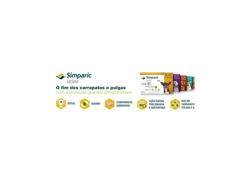 Simparic 20mg 5 A 10kg C/1 Comprimido - Full com o Melhor Preço é no Zoom