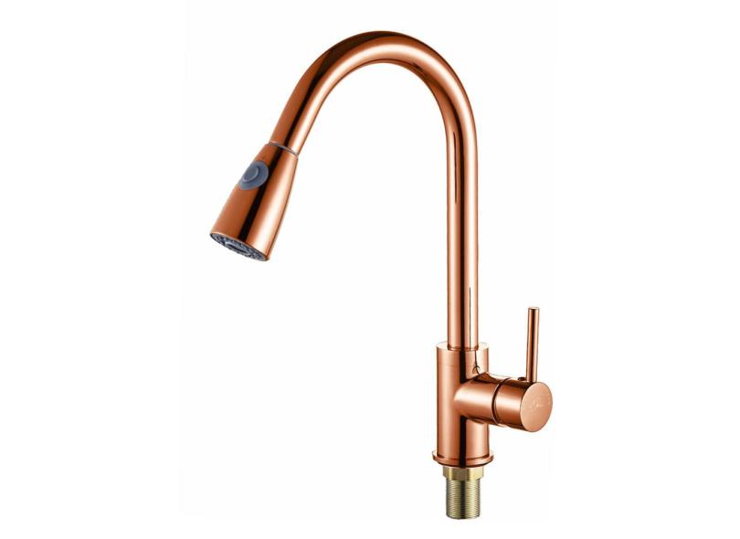 Torneira Cozinha Gourmet Extensível Rose Gold Monocomando com o Melhor ...
