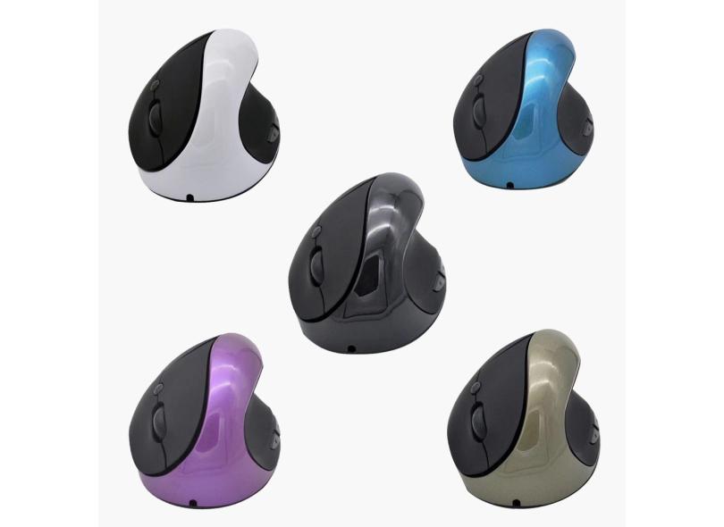 Rato Vertical óptico ergonômico mouse sem fio com o Melhor Preço é no Zoom