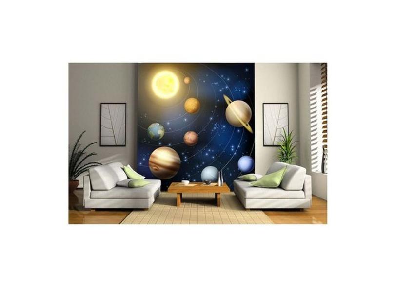 Papel De Parede Espaço Sistema Solar Planetas M² Nsp64 em Promoção é no ...