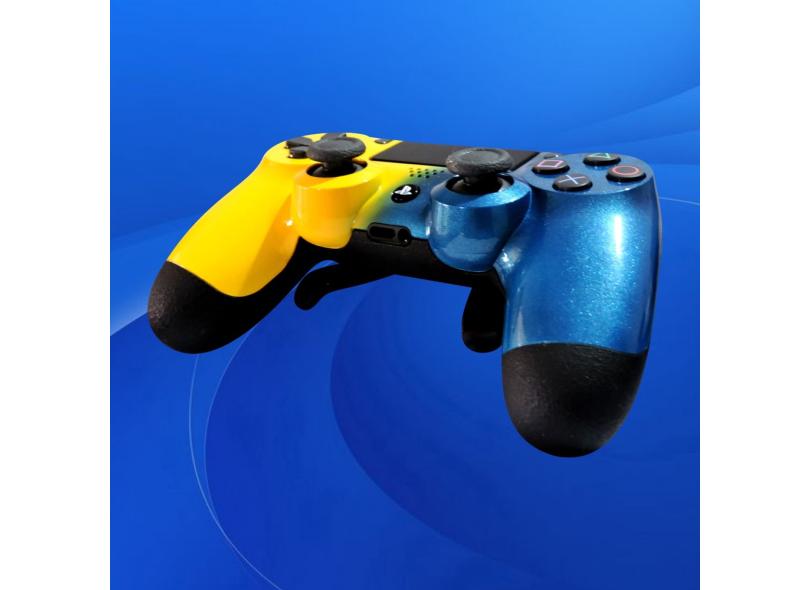 Controle Dualshock 4 Competitivo Blue Yellow em Promoção é no Buscapé