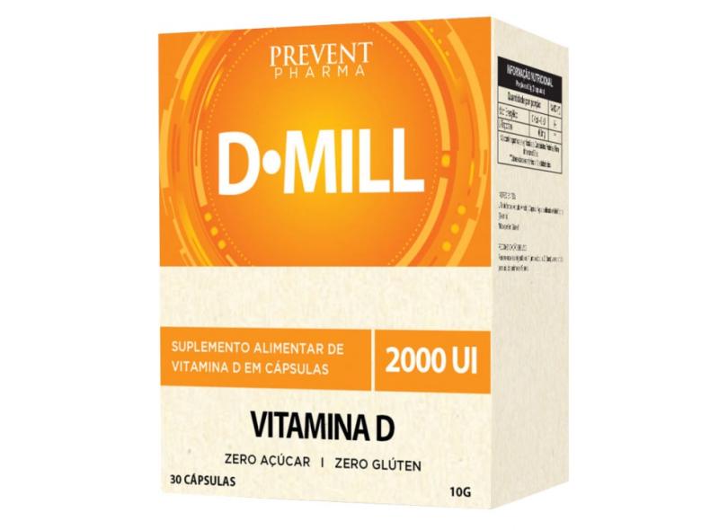 DMill Vitamina D 2000ui 30 cáps - Prevent Pharma com o Melhor Preço é ...