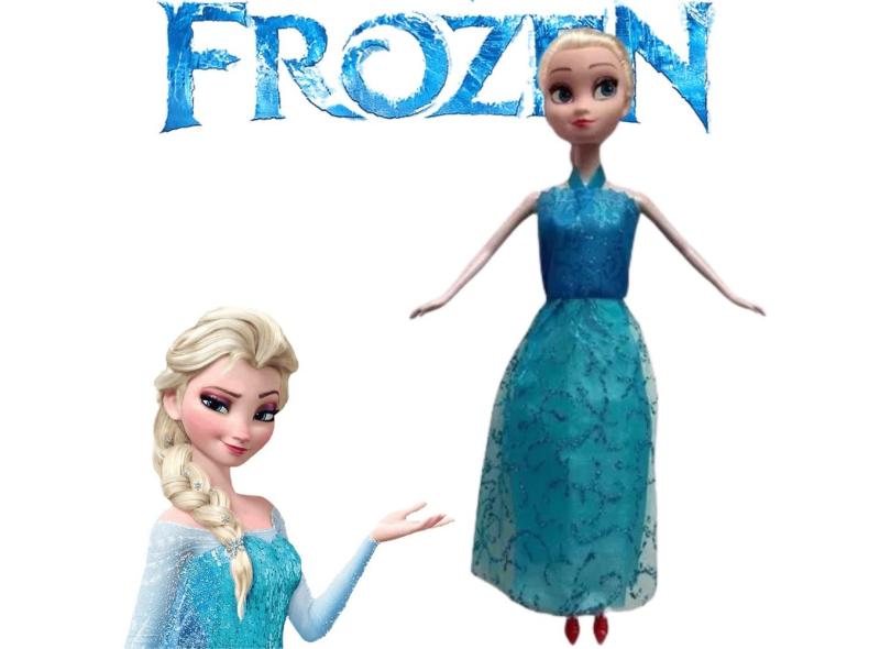Boneca Articulada Elsa Frozen Infantil Brinquedo Para Sua Sobrinha ...