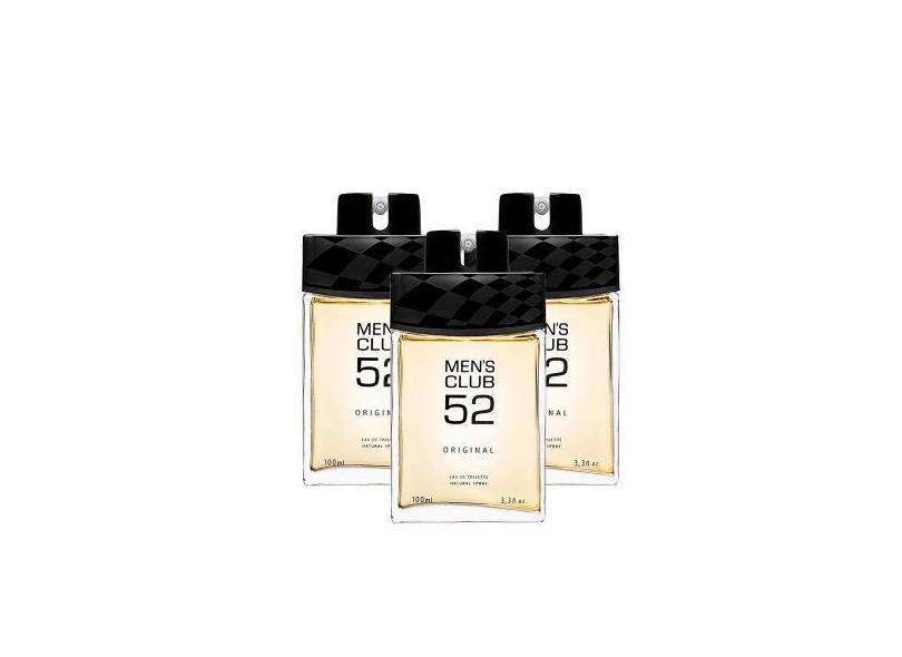 Kit 3 Perfume Men's Club 52 Original Eau De Toilette Masculino Deo Col ...