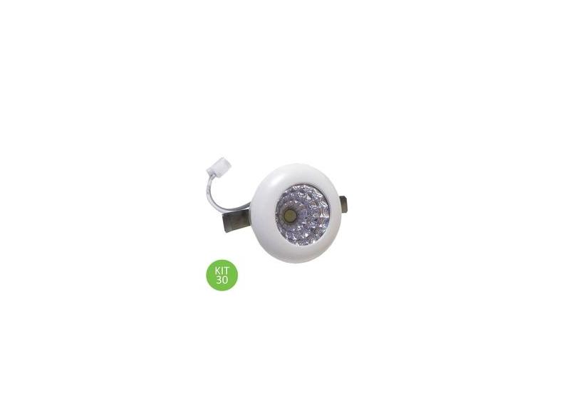 Mini Spot Led Dicróica 1w Cob Redondo Frio Kit 30 com o Melhor Preço é ...
