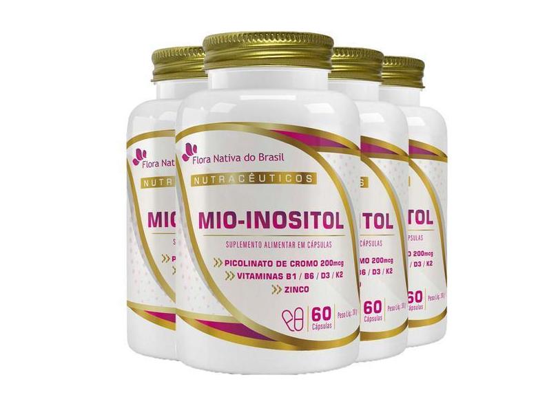 Mio Inositol 4 X 60 Cápsulas - Flora Nativa com o Melhor Preço é no Zoom