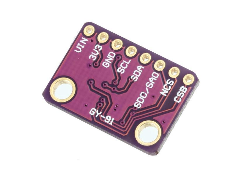 GY-91 MPU9250 BMP280 10DOF Aceleração Giroscópio Bússola Nove Eixos ...