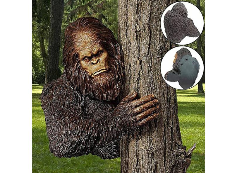 Bigfoot Gorilla Envergonhado Macaco Árvore Estátua Ferocious Ape ...