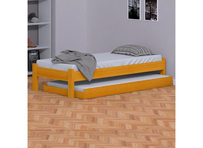 Cama Turca Em Madeira Maciça Com Auxiliar Solteiro Cerejeira Nemargi ...