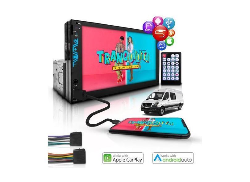 Multimidia Mp5 1/2din Carplay Android Espelha Bt Sprinter - First Opti ...