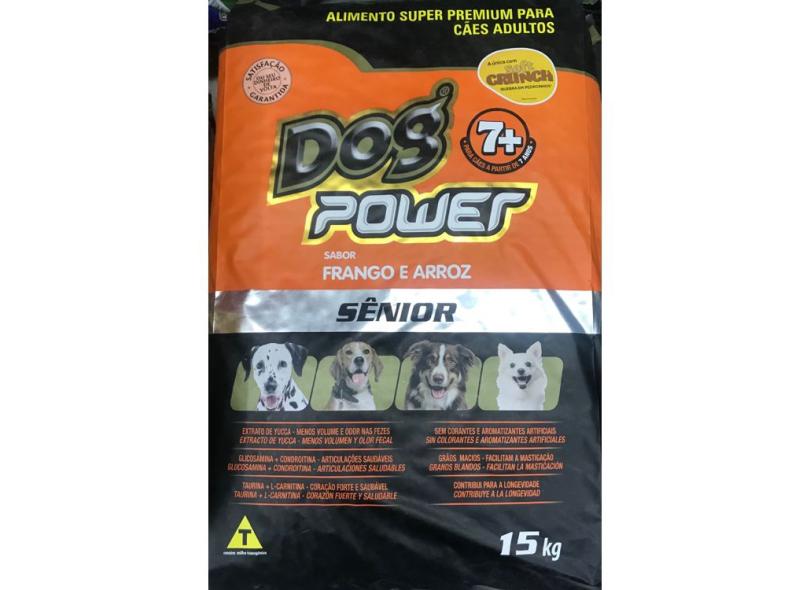 Dog Power Sênior Para Cães Adultos Sabor Frango e Arroz - 15kg com o ...