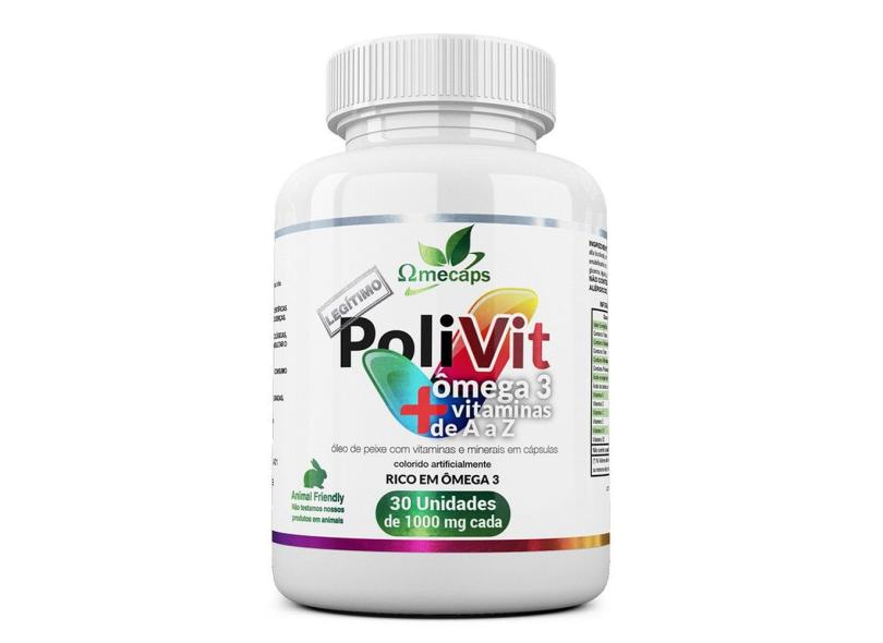 Polivit Polivitamínico De A À Zinco Com Ômega 3 Omecaps- 30 Cápsulas ...