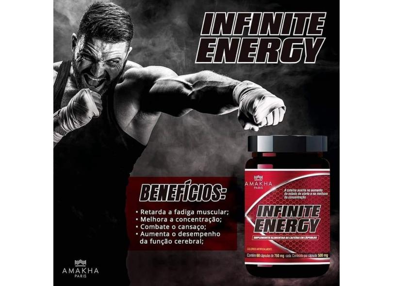 Suplemento Alimentar Infinite Energy - 60 Cápsulas De 500mg Pronta ...