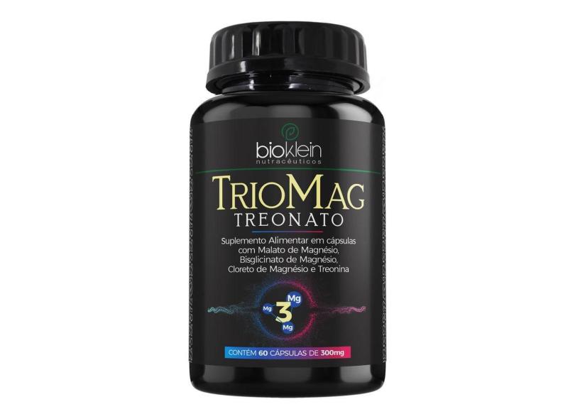TrioMag 60 Cápsulas 480mg Treonato Treonina Magnésio Bioklein com o ...