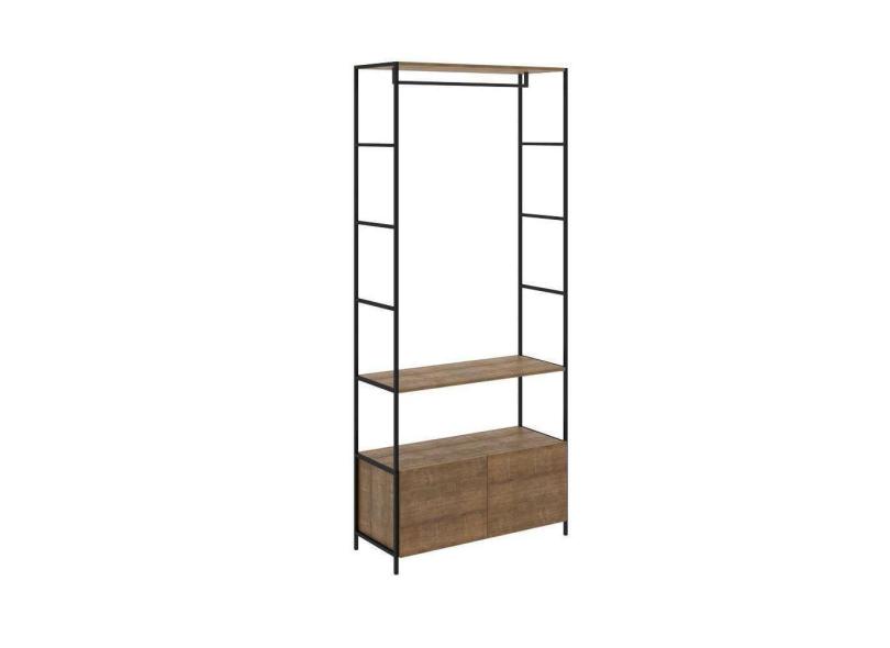 Estante Guarda Roupa P/ Closet 2 Gavetas E Cabideiro com o Melhor Preço ...