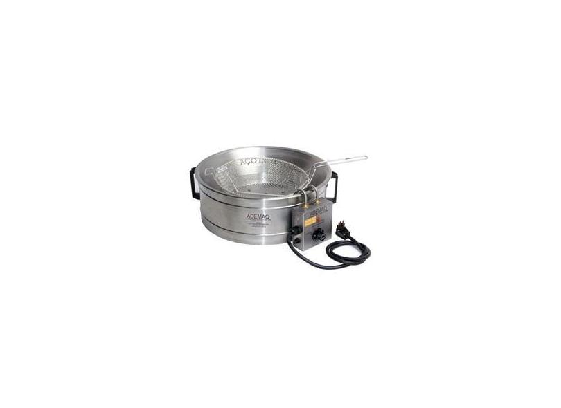 Tacho De Fritura Elétrico 5 Litros Bacia Aço Inox 304 Ademaq em ...