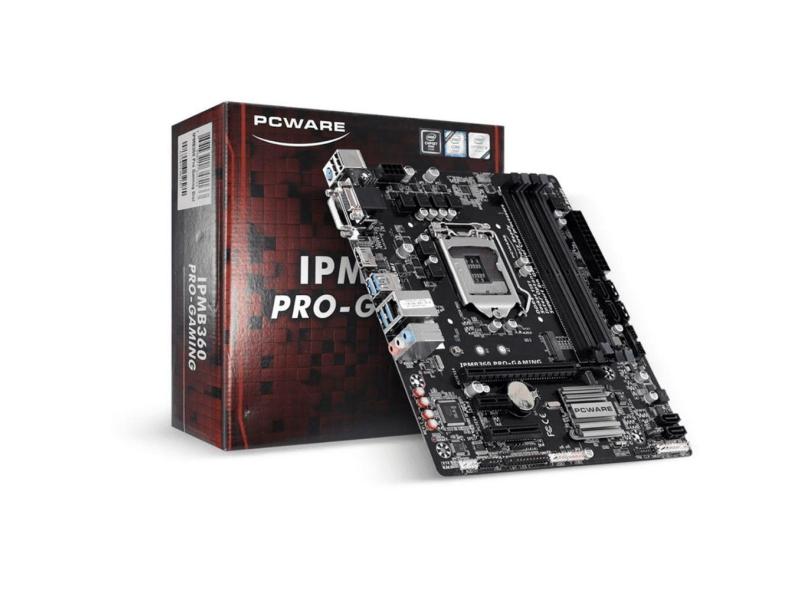 Placa mãe PCWare IPMB360 PRO GAMING LGA 1151 Chipset Intel B360 Express ...
