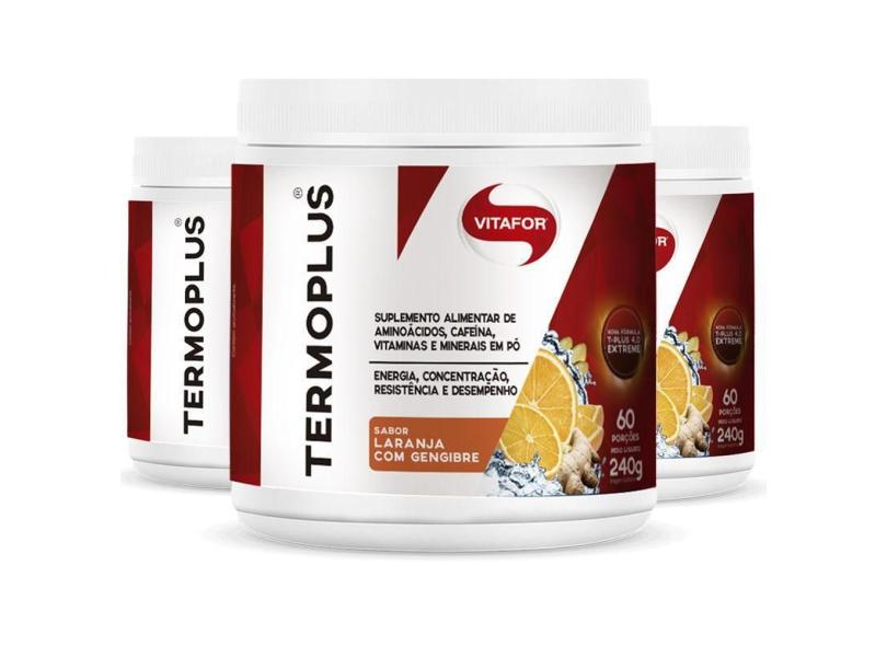Kit 3 Termoplus Da Vitafor 240G Sabor Laranja Com Gengibre com o Melhor ...