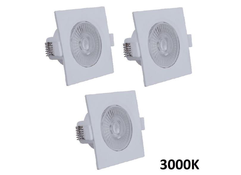 Kit 3 Spot Led 5W 3000K Embutir Quente Direcionável com o Melhor Preço ...