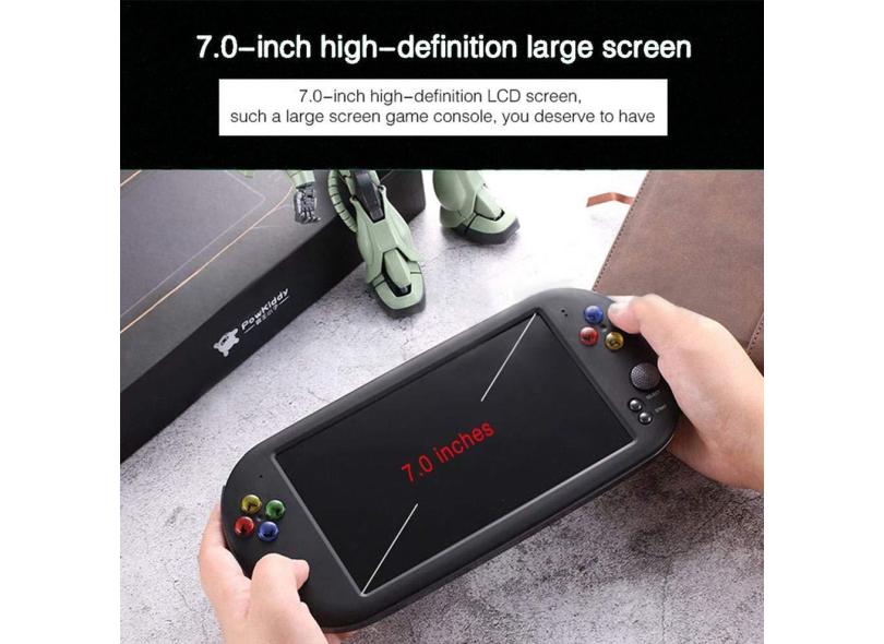 Jogo X16 7 polegadas clssico Console Handheld 1300 Built-in Games com o ...