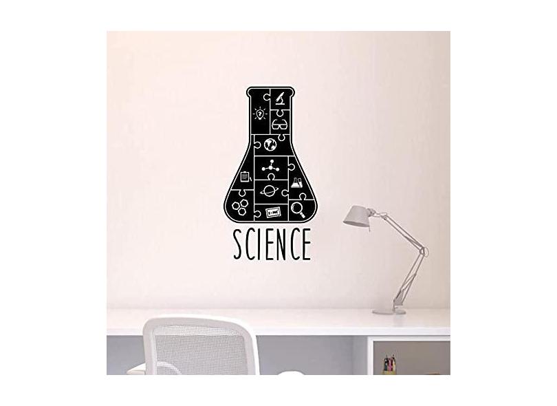 Adesivo de parede de vinil de química da ciência, escola, laboratório ...