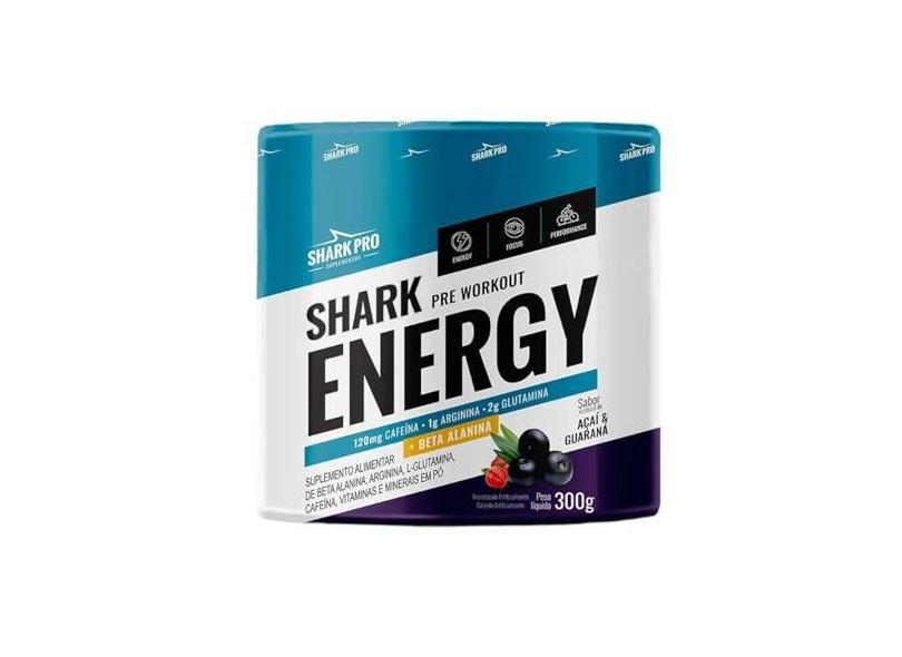 SHARK ENERGY PRÉ TREINO 300G SHARK PRO SABORES SABOR:AÇAI E GUARANÁ em ...
