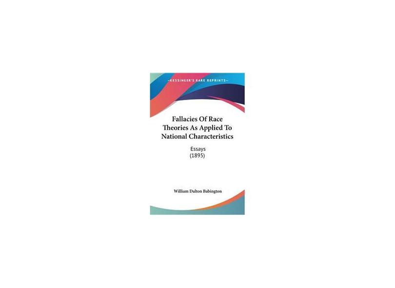 Fallacies Of Race Theories As Applied To National Character em Promoção ...