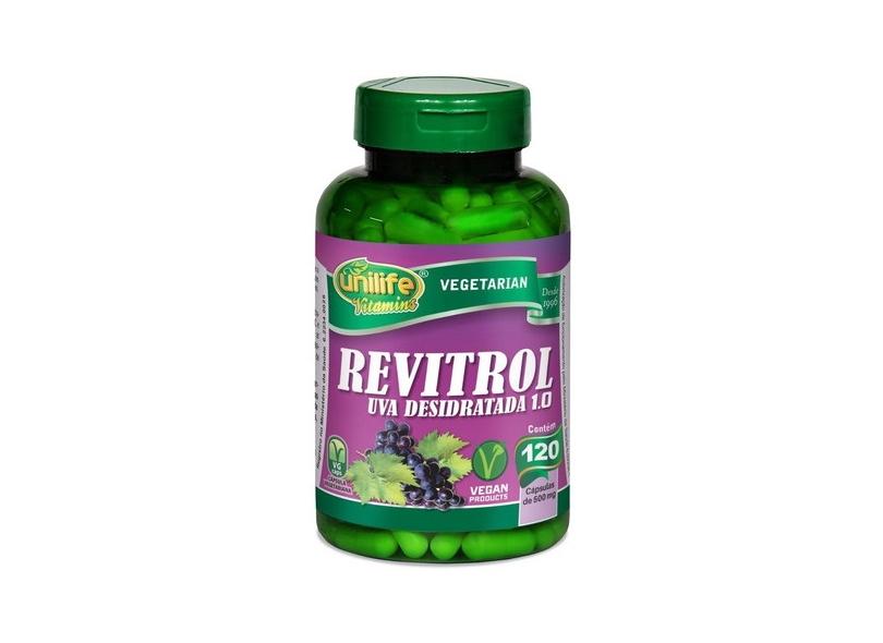 Revitrol Resveratrol 500mg 120 Capsulas - Unilife com o Melhor Preço é ...