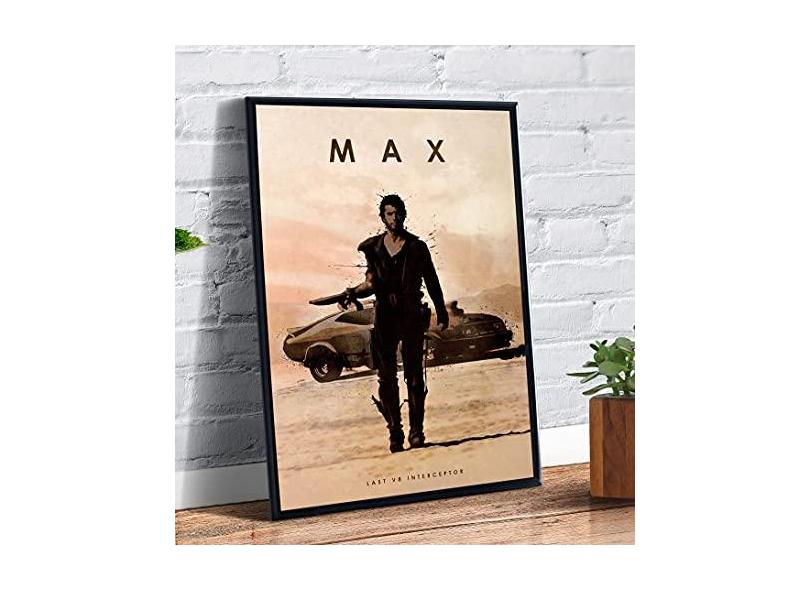Quadro decorativo Poster Filme Mad Max Arte Max Rockatansky com o ...