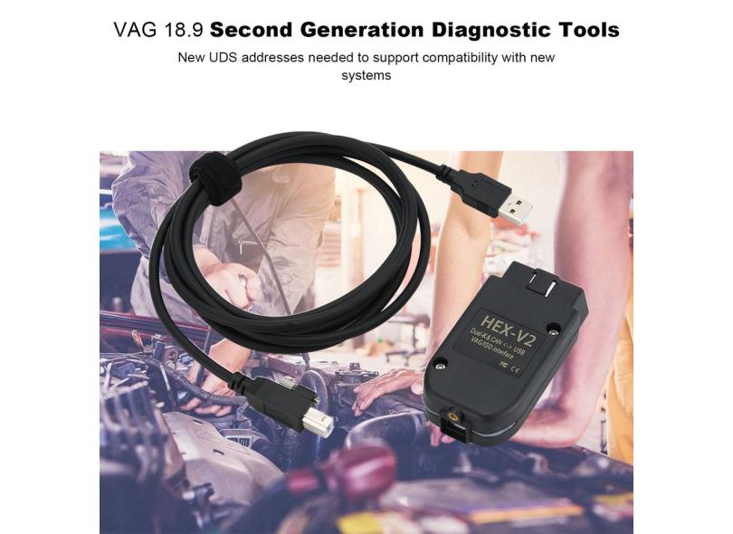 Interface Vcds Hex V2 Interface Vag Com 18.9 para assento Vw Audi Skoda ...