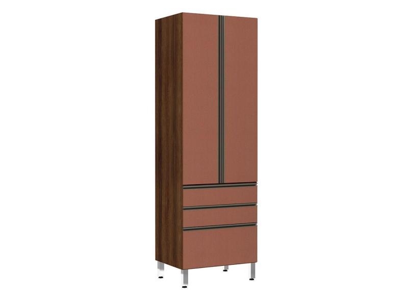 Paneleiro Torre 70Cm Jade Nogueira Dourado Com Gaia em Promoção é no ...
