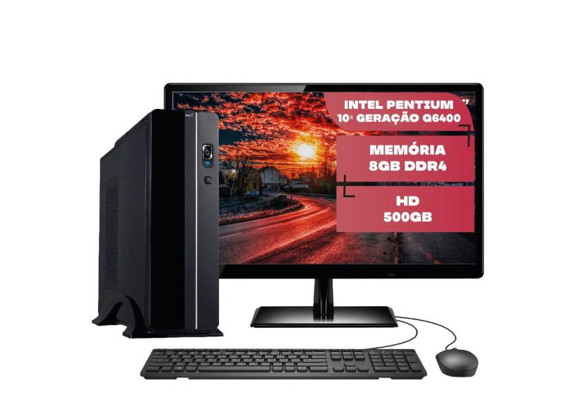 Computador Completo Slim Intel Pentium 10ª Geração G6400 8GB DDR4 HD ...