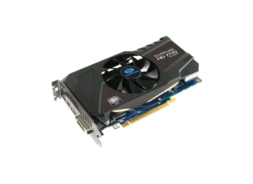 Placa de Video ATI Radeon HD 7700 1 GB DDR5 128 Bits Sapphire HD 7700 ...